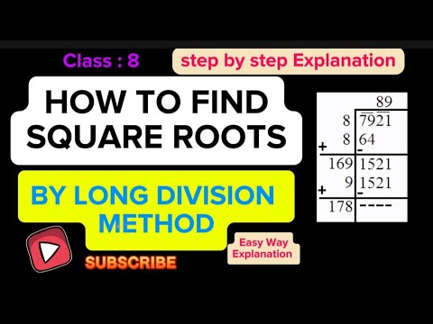 How to find Square root by long division method || full explaination ...