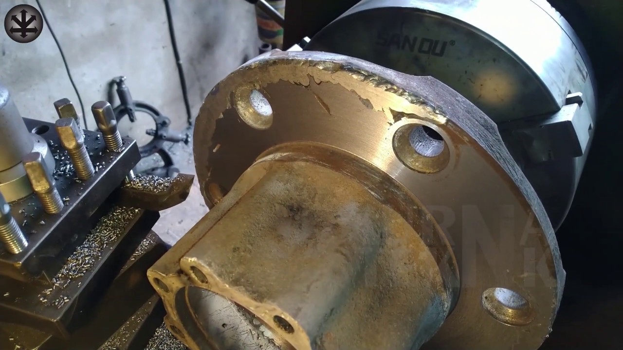 SERVIS BUBUT NAP RODA TRUK | WHEEL HUB REPAIR ON THE LATHE - YouTube