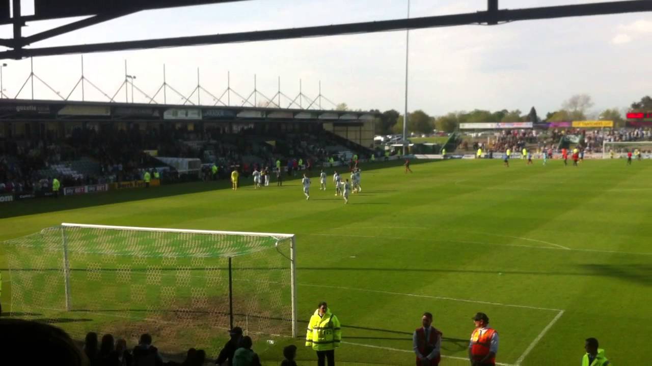 Ytfc fans supporting the lads after a 2-1 defeat! - YouTube