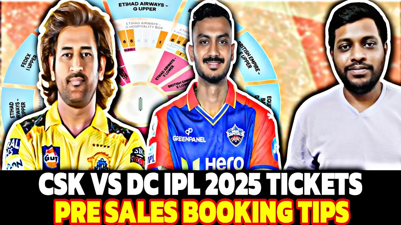 csk vs dc ipl 2025 tickets booking | how to book csk match tickets ...