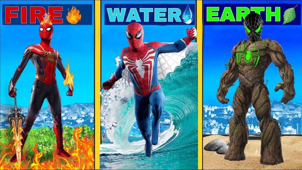 Upgrading to ELEMENTAL SPIDER-MAN - YouTube