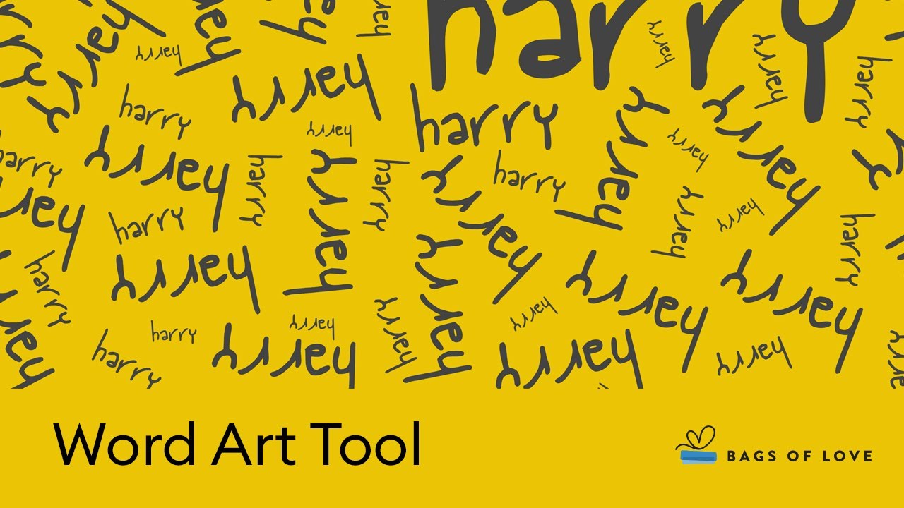 How to Use Our Word Art Tool | Bags of Love - YouTube