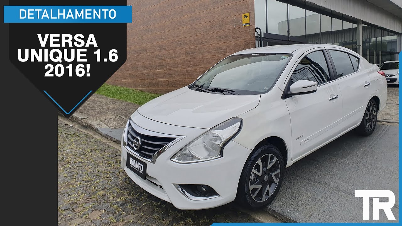 Versa Unique 1.6 Flex Manual 2016 Branco (Detalhamento) - Triunfo ...