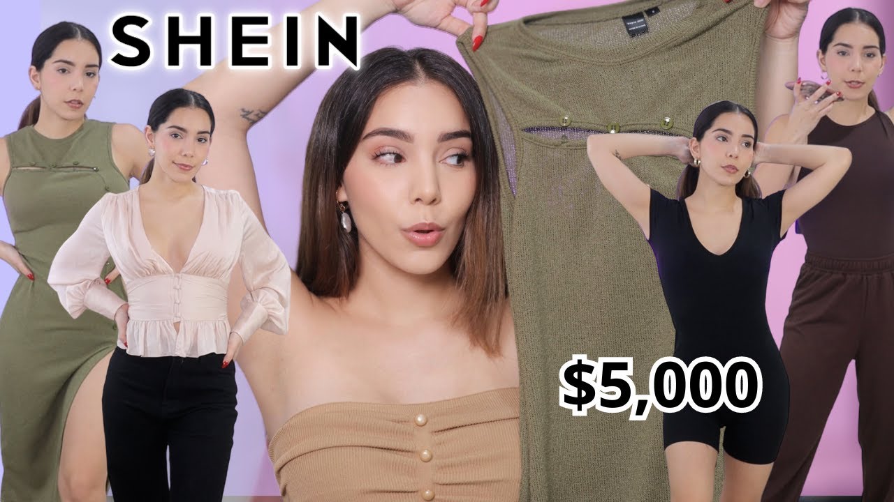 ASÍ se ven $5,000 pesos de ROPA en SHEIN 😅😱 (Haul de ropa) - YouTube