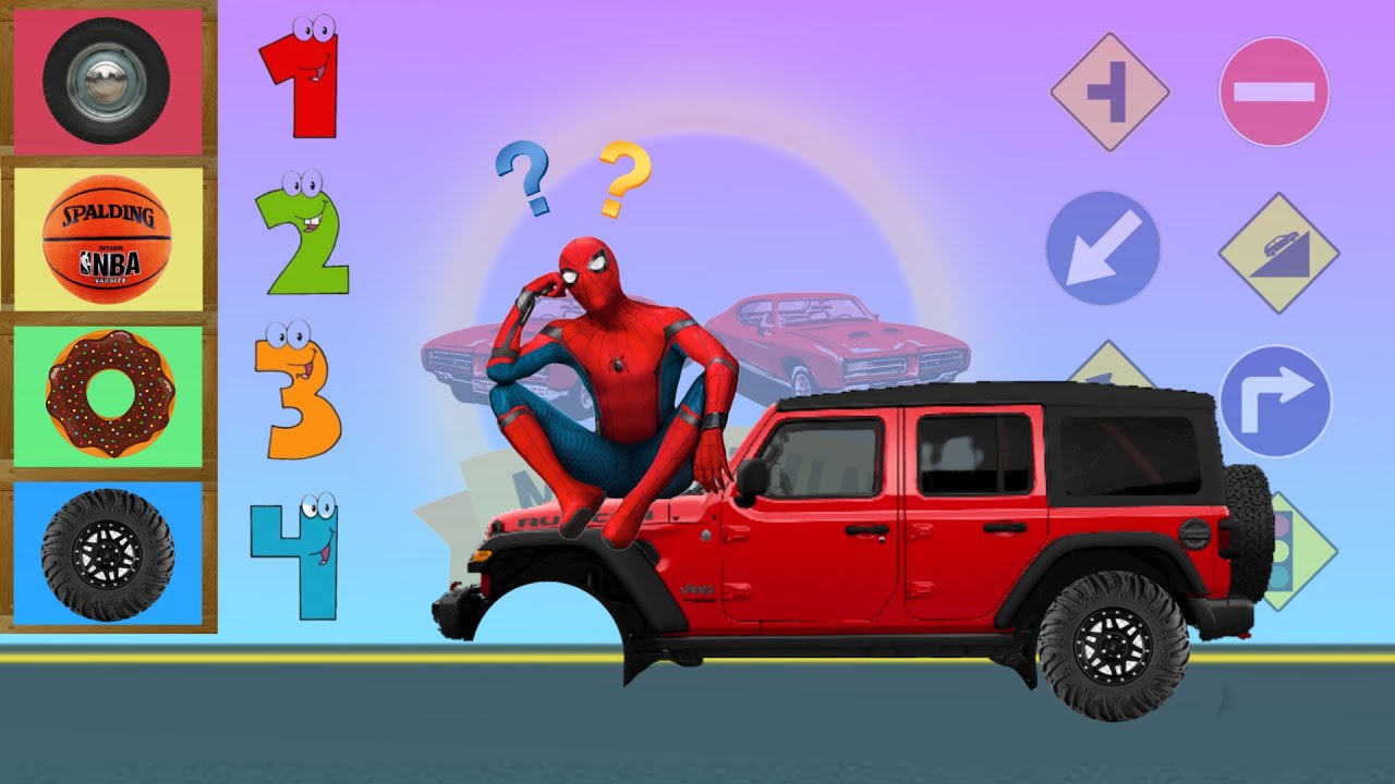 WADAW || TEBAK GAMBAR!! MENEBAK GAMBAR RODA MOBIL JEEP DENGAN BENAR ...