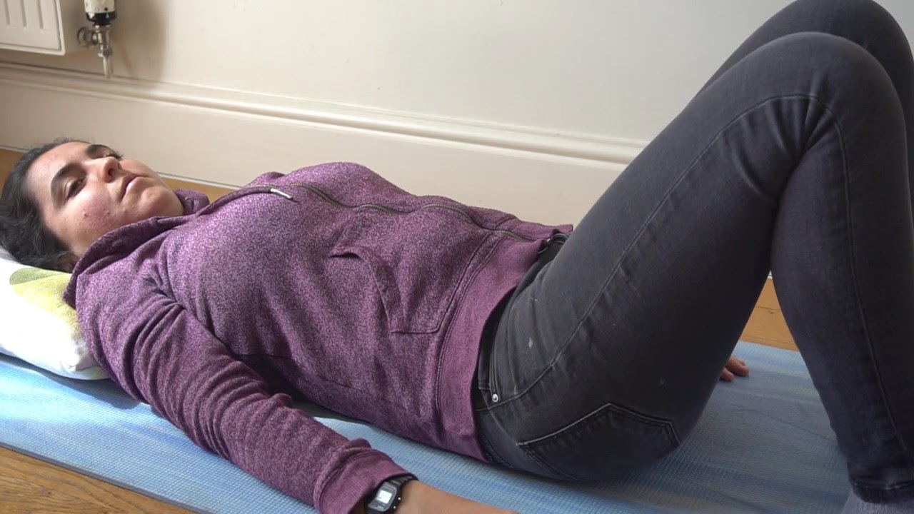 Supine back exercise - YouTube