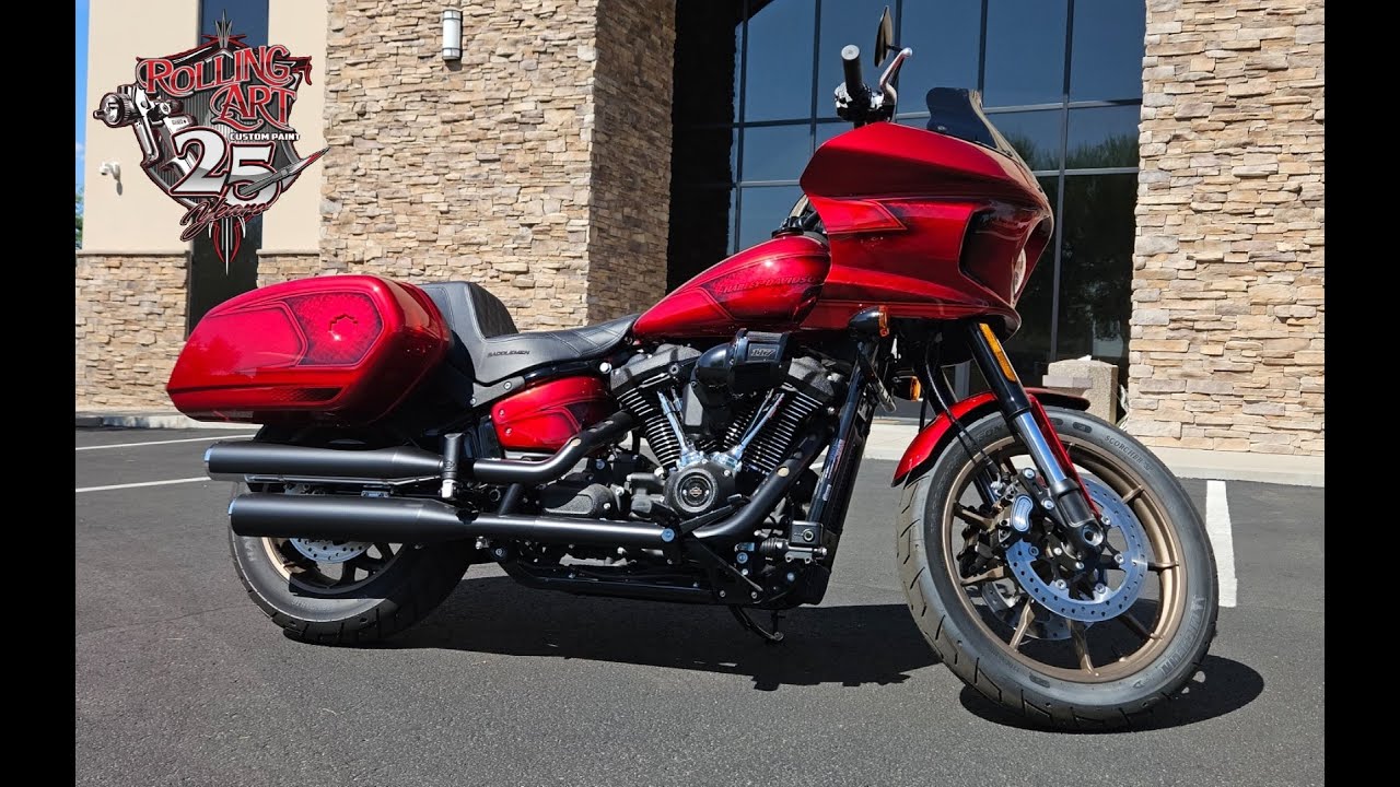 Rolling Art - Custom Kandy Red over Silver "Harley-Davidson" Low Rider ...
