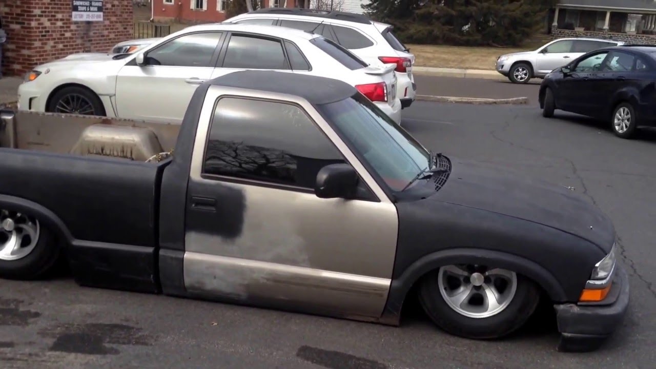 Bagged lowrider #chevy s10 custom tuner build surprises an excited a 70 ...
