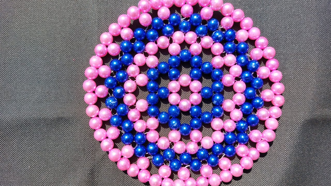 Pearl Coster || Beaded Coster || Easy Coster Making Tutorial || Step By ...