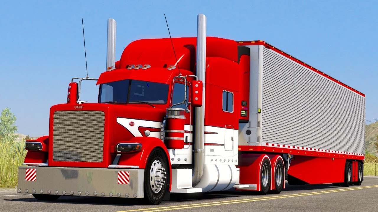 Peterbilt 389 by Jon Ruda + USA Trailer Pack | American Truck Simulator ...