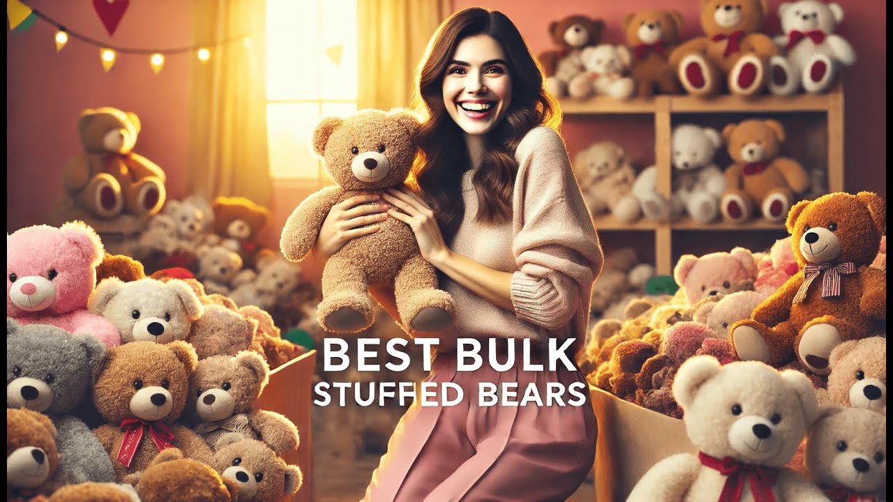 🐻 HyDren 24 Pcs Bear Stuffed Animals Bulk Cute Bear Plush Doll | Best ...