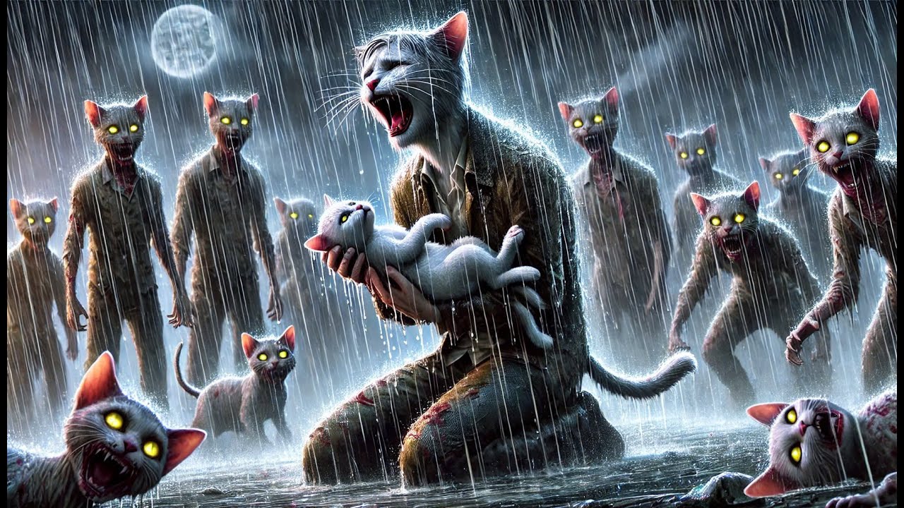 Sacrifice! The Cat's Battle Against the Zombie Apocalypse 🐾⚔️. | Cat ...