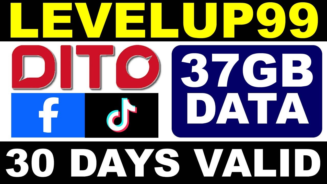 How to Load DITO LevelUp99 37GB data | FB/TikTok everyday Unlicalls ...