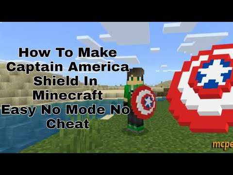 Minecraft: How To Make Captain America Shield In Minecraft easy No ...
