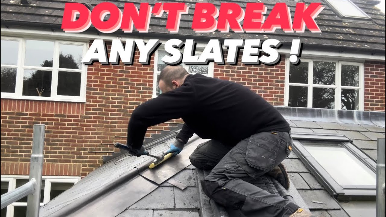 Replacing Concrete Hip Tiles For Lead Ones - YouTube