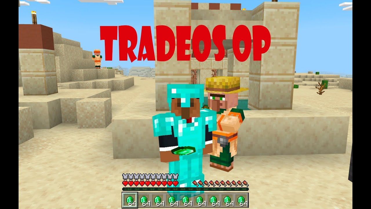 Minecraft pero los aldeanos tienen tradeos op - YouTube