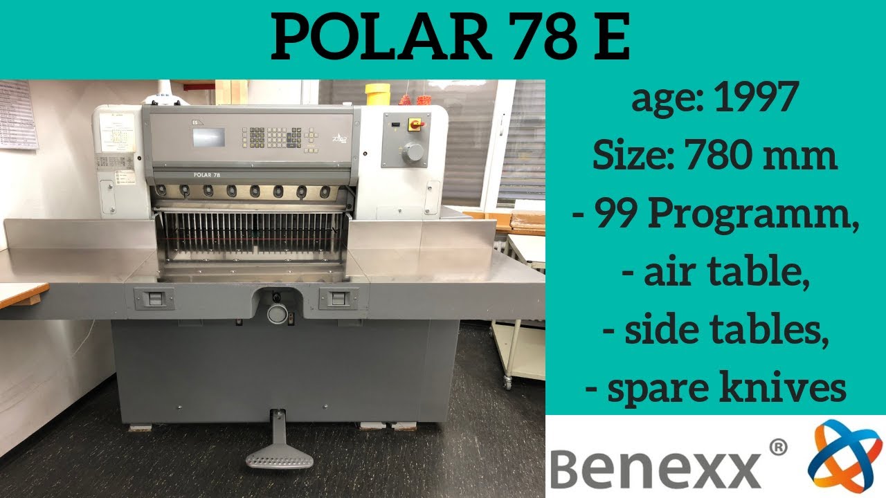 POLAR 78 E paper guillotine cutter гильотина резак резка бумаги ...