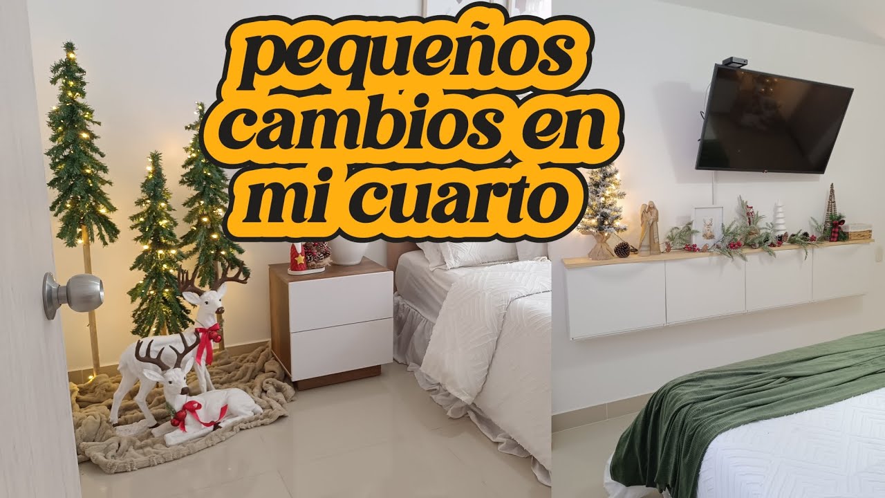 VLOGMAS # 24 terminando proyectos en mi cuarto - YouTube