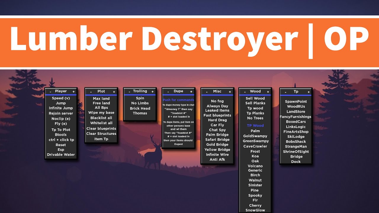 LUMBER TYCOON GUI | OP | FREE | 2020 - YouTube