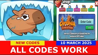Active Codes Capybara Evolution Roblox Codes 2025 Capybara Evolution Codes Roblox Pocket Gaming ...