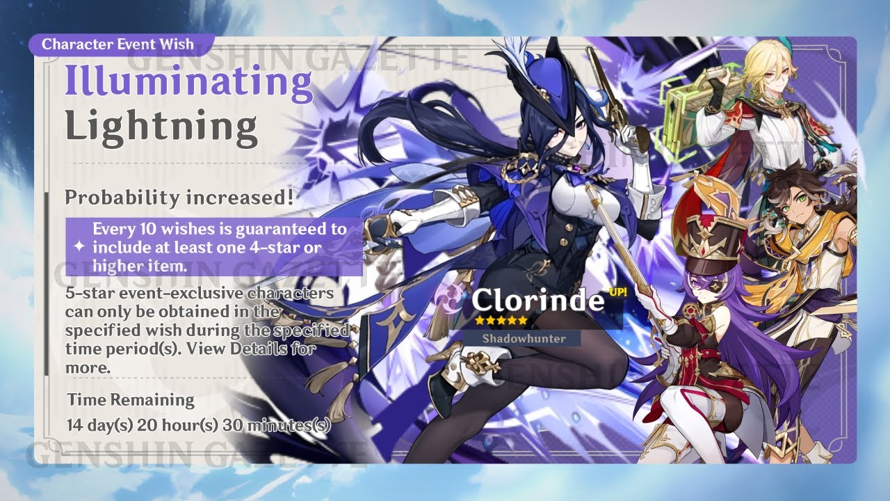 UPDATE!! VERSION 4.7 BANNERS & 4-STARS!! PHASE 1 & 2 - (Clorinde ...
