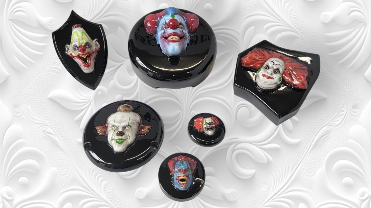 Harley Insane clown collection built by Brock Black Designs. - YouTube