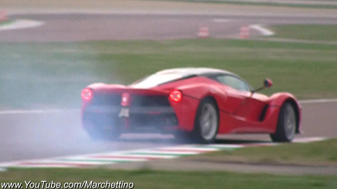 LaFerrari SPIN OUT, Spitting Flames & Huge Sounds! - YouTube