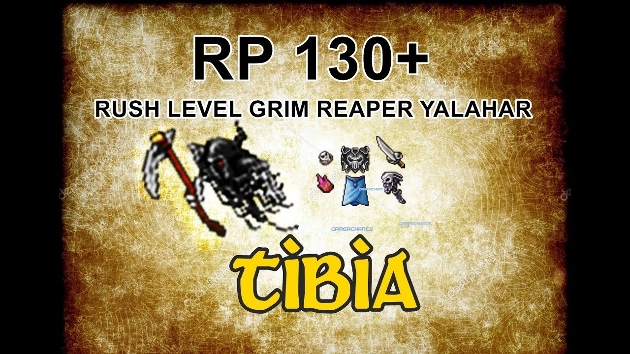 [Tibia RP 130+] Hunt Grim reaper yalahar 1kk/h+ #Rush - YouTube
