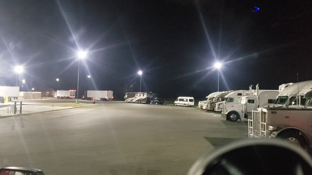 Beautiful view from truck stop - YouTube