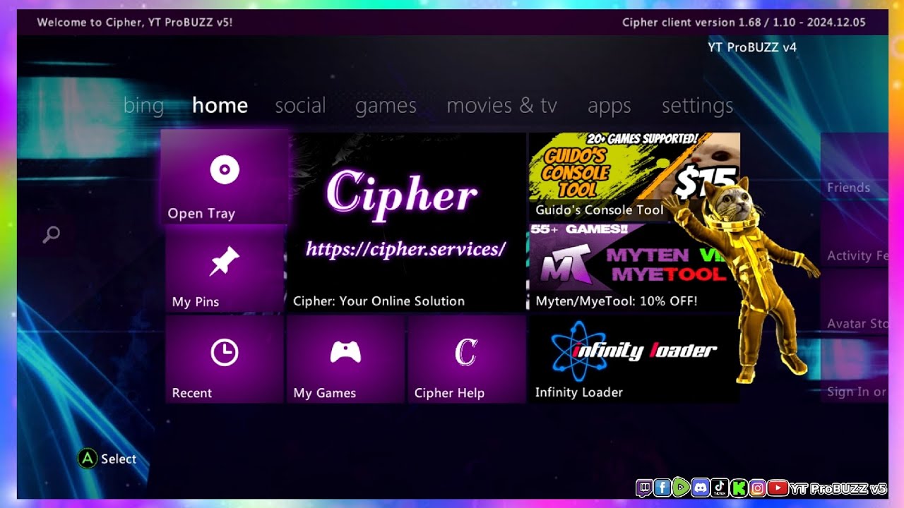 SHOWCASE CIPHER STEALTH SERVER FREE / PAID FOR RGH XBOX 360 - YouTube