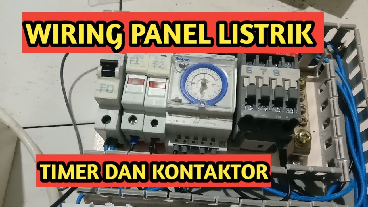 WIRING PANEL INSTALASI LISTRIK GEDUNG 1 TINGKAT - YouTube
