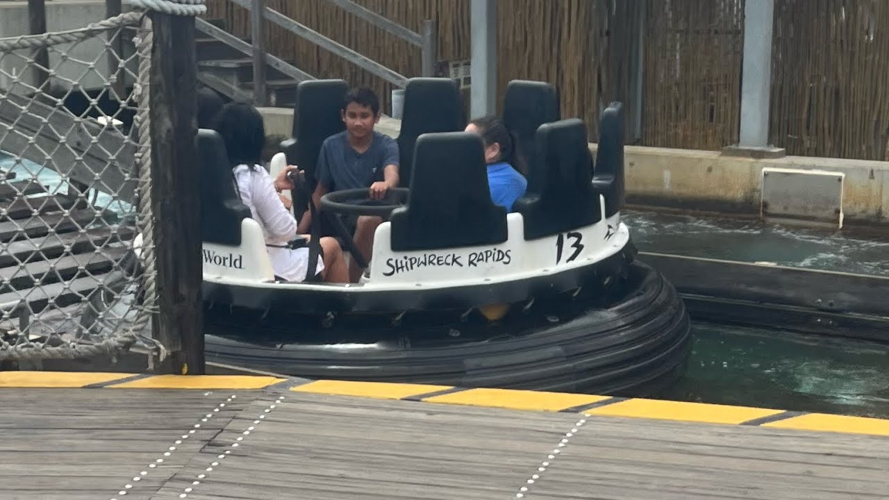 Shipwreck Rapids on ride POV SeaWorld San Diego in 4k 60FPS 60th ...