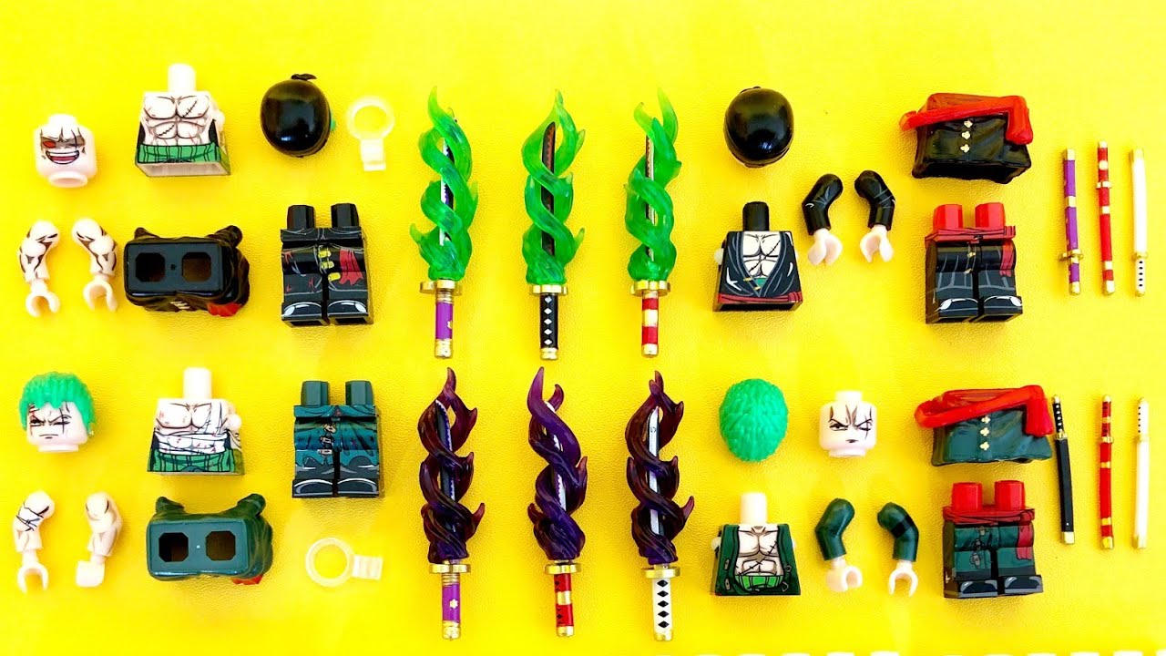 LEGO One Piece Roronoa Zoro Three Swords Style | Zoro Arc Egghead ...
