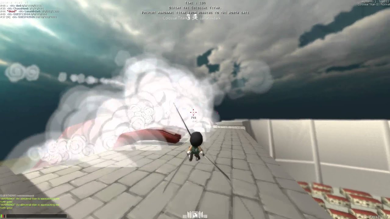Attack on Titan Tribute Game: 2K on Colossal Titan - YouTube
