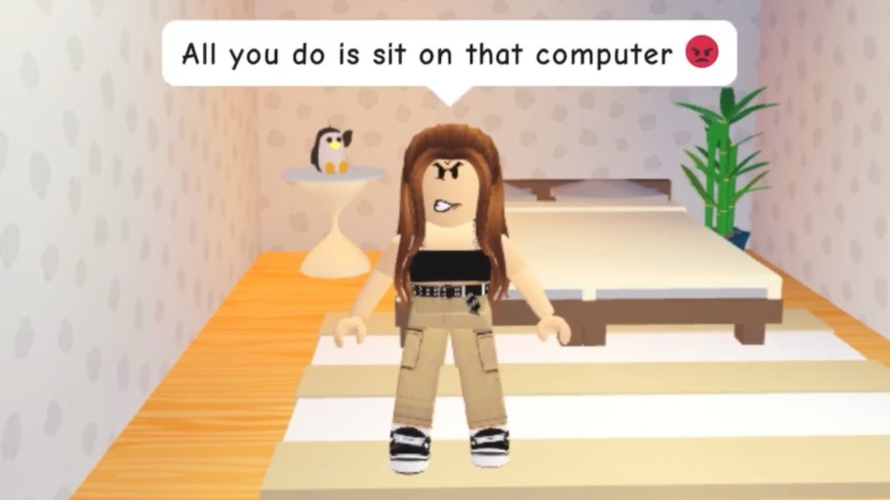 All You Do Is Sit On That Computer || Funny Roblox Trend - YouTube