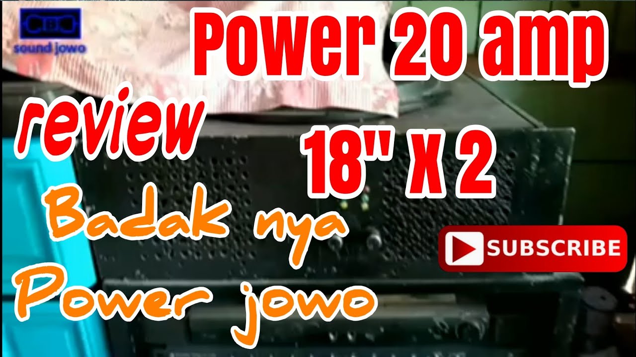 review power 20 ampere buat 18inch x 2 - YouTube