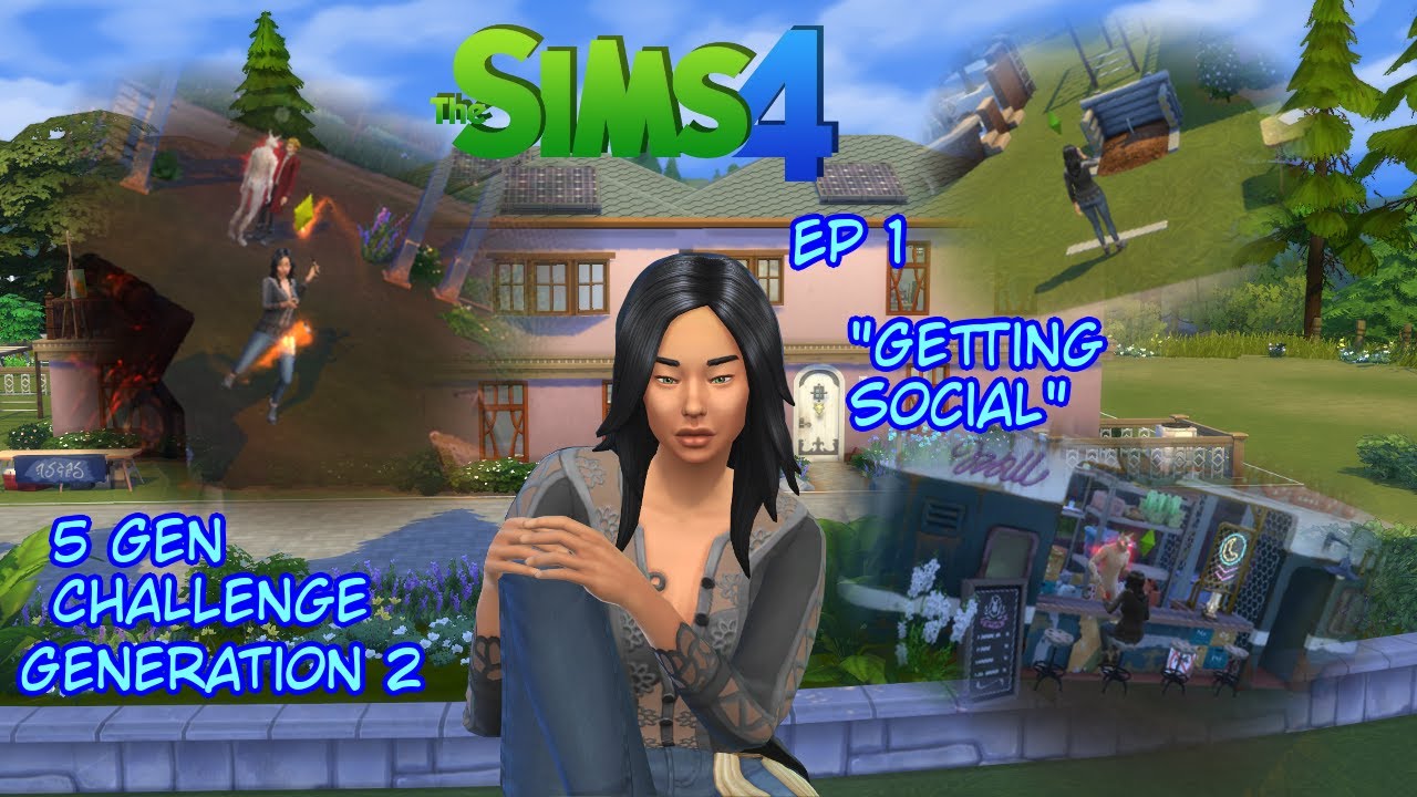Sims 4 5 Generations Challenge 2023 Edition Generation 2 Part 1 - YouTube