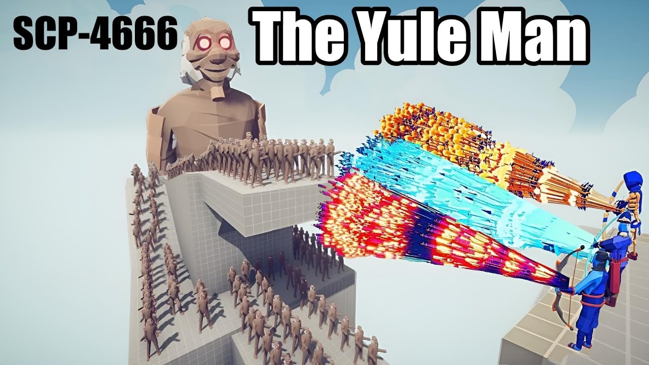 100x SCP THE YULE MAN vs 3x EVERY GOD | Totally Accurate Battle ...