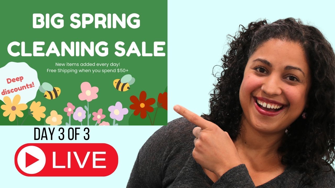 Day 3 of LIVE Spring Clean Out Sale!! March 28, 2024 - YouTube