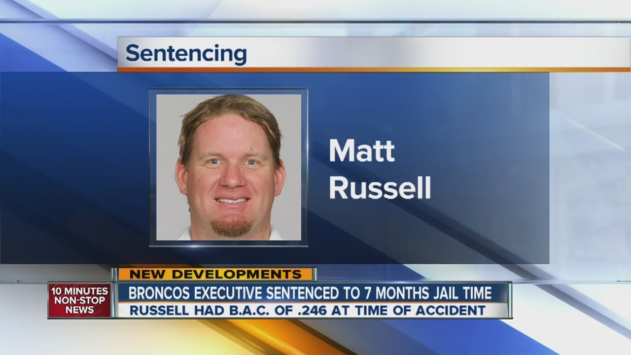 Broncos exec. Matt Russell sentenced for DUI - YouTube