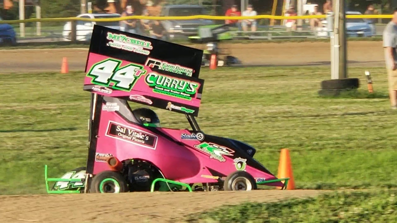 Sebastian speedway 7/4/2020 wing kart heat 2 - YouTube