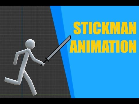 Blender. Stickman animation. Timelapse - YouTube