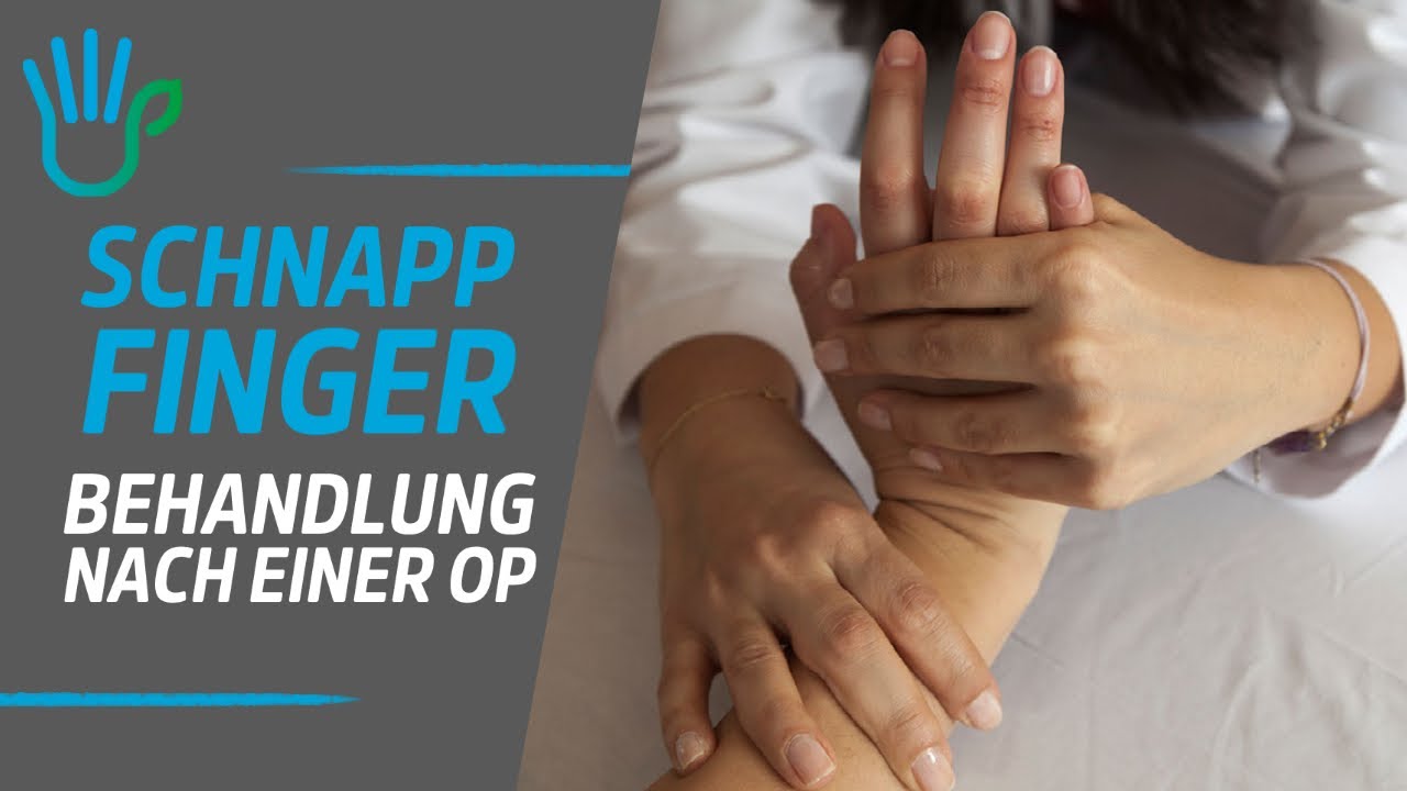 Schnappfinger - Behandlung nach einer Op - YouTube