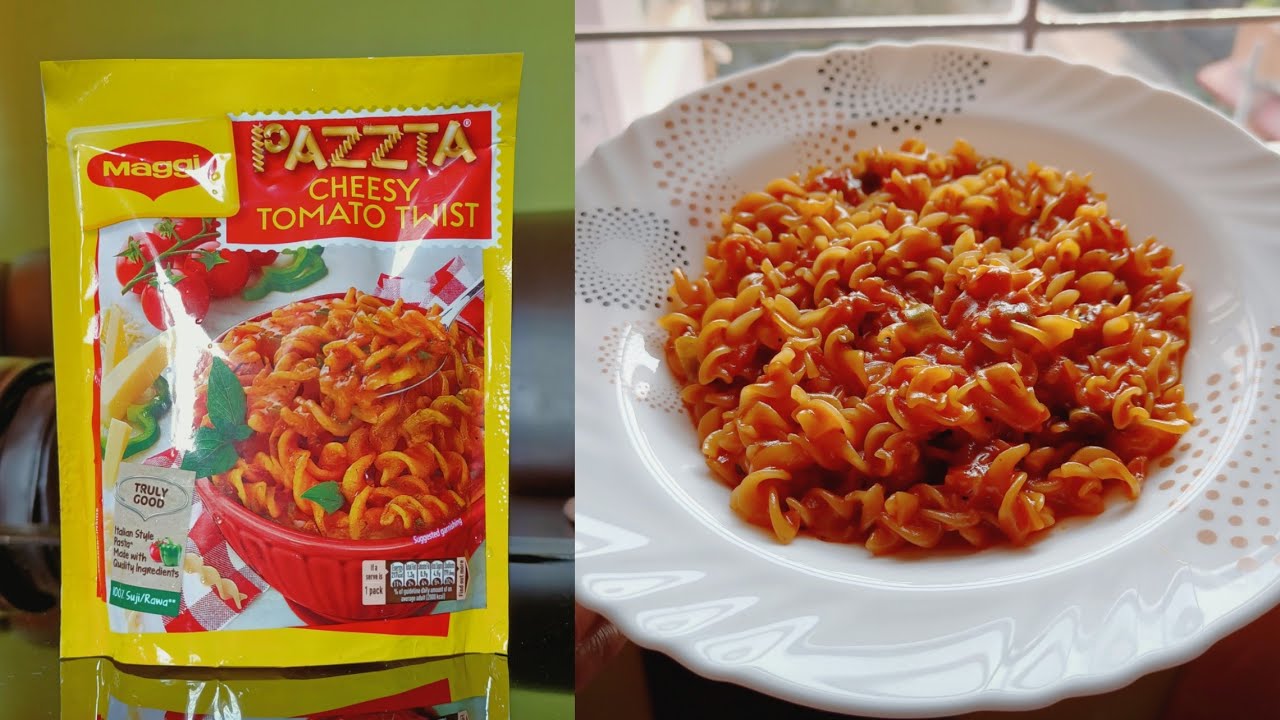 Easy & Simple Maggi Cheesy Tomato Twist Pasta Recipe - Rusha's Kitchen ...