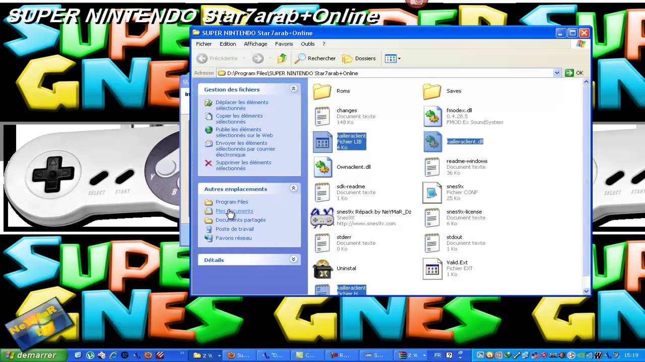 ألعاب الزمن الجميل SN تنصيب SNES +Online Repack By NeYMAr_Dz Star7 ...
