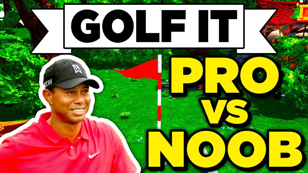 Golf It! - PRO PLAYERS vs NOOB MAP! THE TIGER WOODS OF GOLF IT ...