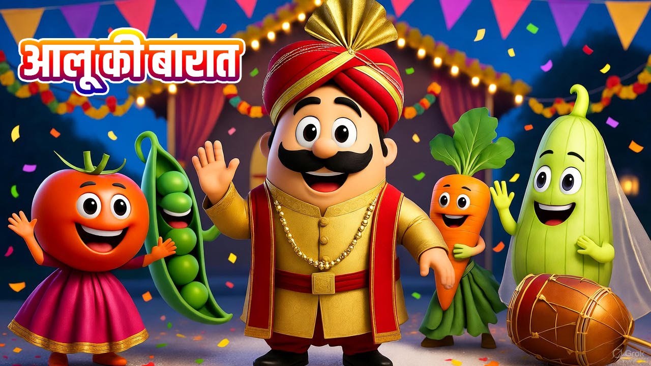 Aalu Ki Barat Part 3 | Funny Vegetable Story for Kids | Hindi Cartoon ...