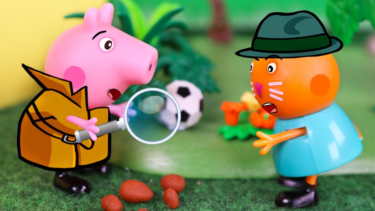 Peppa Pig y Candy Cat juegan a los detectives MundoPeques - YouTube