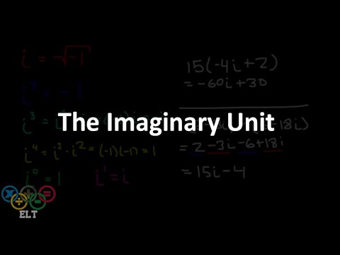 The Imaginary Unit - YouTube