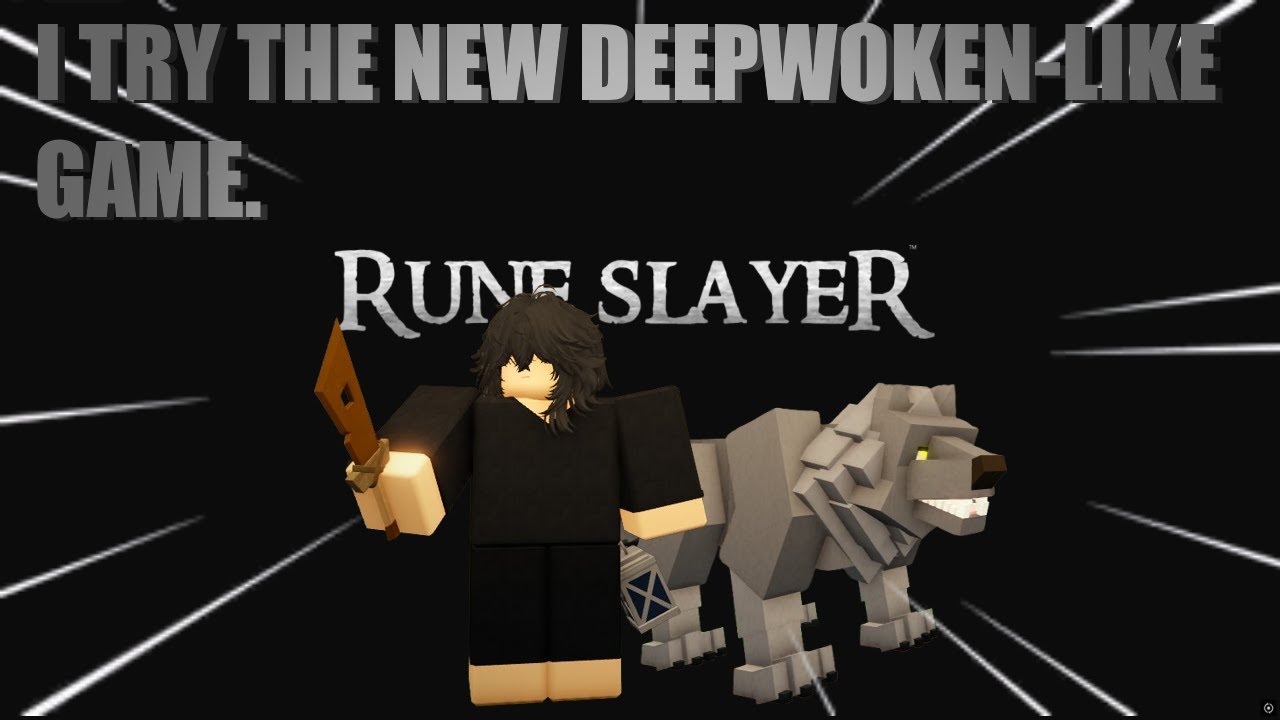 I adventure with a wolf in the NEW roblox game | Rune Slayer | Roblox ...